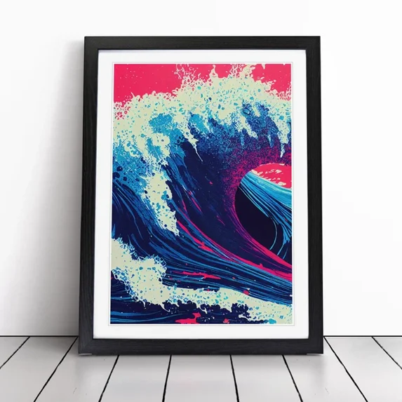 Kna Prints - Poster Colourful Ocean Wave No.3 Abstract Picture Poster ...
