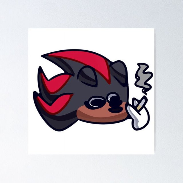 Kna Prints - Poster Cursed Shadow Smoking, UNFRAMED-16x24 - Walmart.com