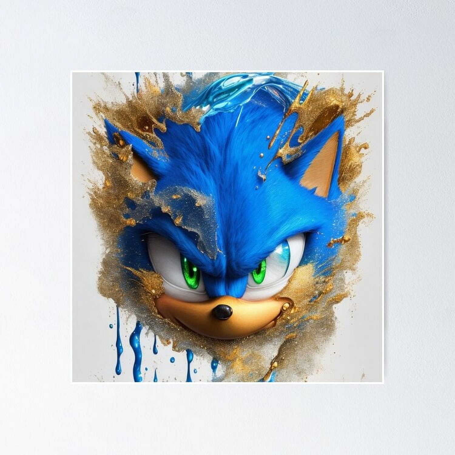 Kna Prints - Poster "Detailed Sonic Watercolor Art In Ultra Hd ...