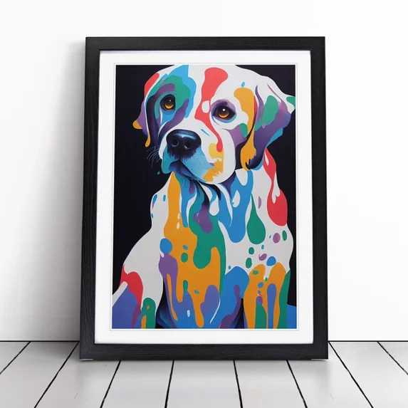 Kna Prints - Poster Dog Paint Splat No.1 Picture Poster Home Decor ...
