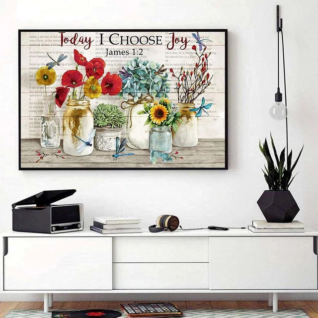 Kna Prints - Poster Dragonfly Today I Choose Joy Wrapped Poster ...