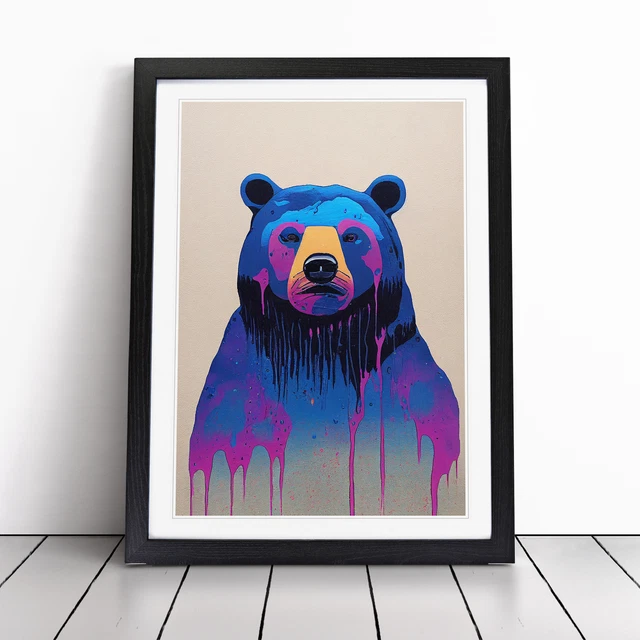 Kna Prints - Poster Dripping Paint Bear No.2 Picture Poster Decor ...