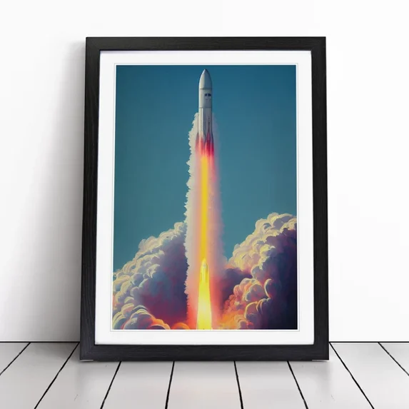 Kna Prints - Poster Enigmatic Spaceship Rocket Picture Poster Decor ...
