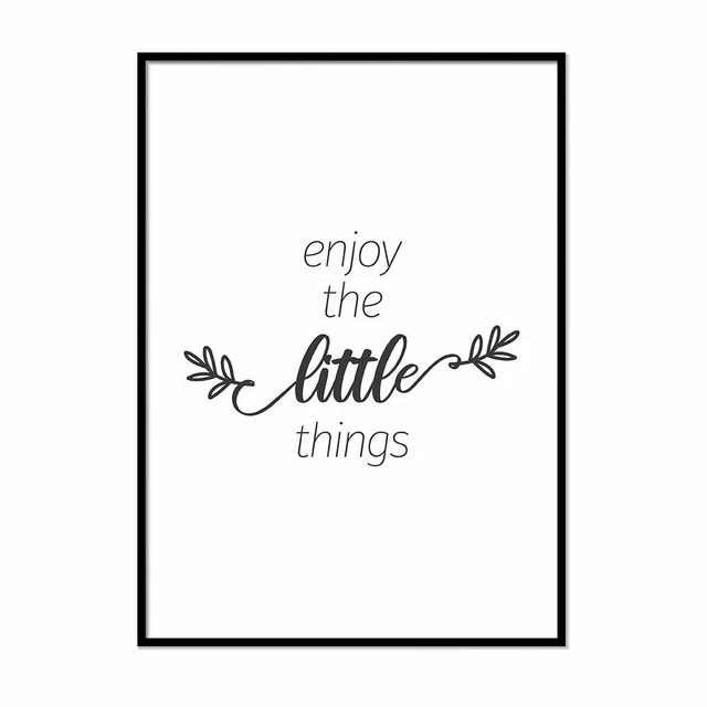 Kna Prints - Poster Enjoy The Little Things Modern Art Print Spare ...