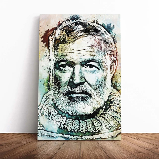 Kna Prints - Poster Ernest Hemingway In Abstract Picture Home Decor ...