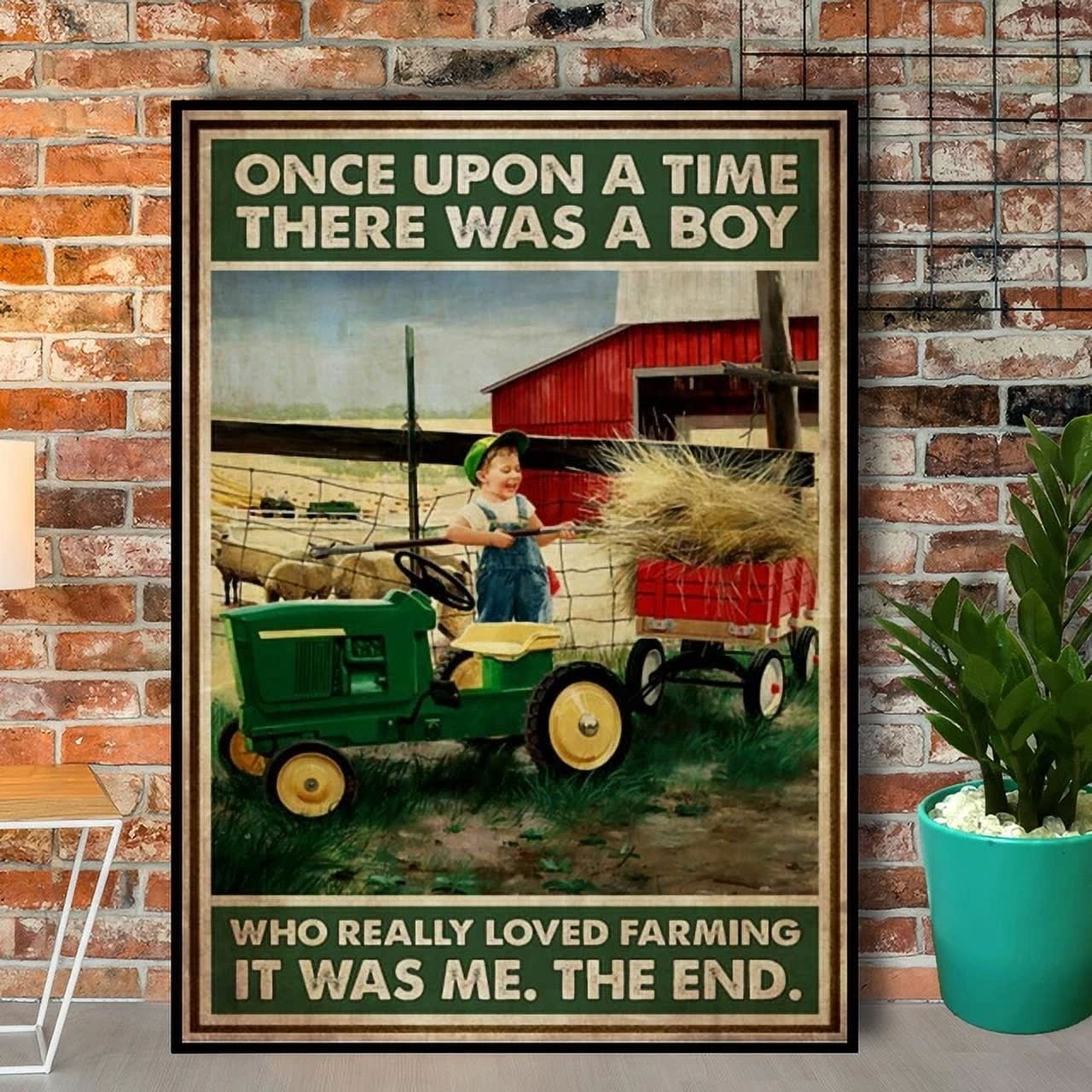 Kna Prints - Poster Farming There Was A Boy Who Really Loved Farming ...