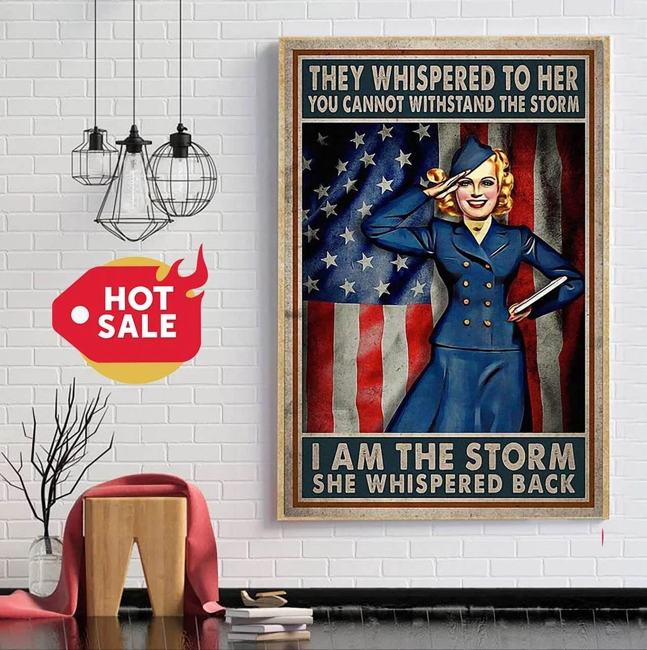 Kna Prints - Poster Flight Attendant She Is Storm She Whispered Back ...