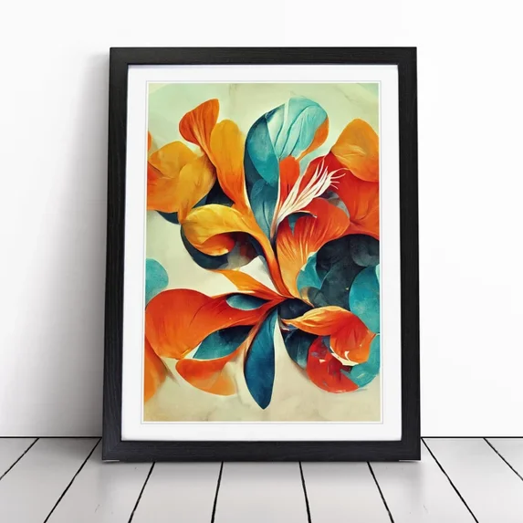 Kna Prints - Poster Flowing Abstract Floral No.5 Picture Poster Decor ...