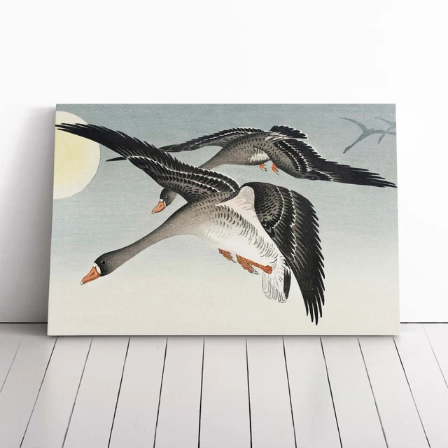 Kna Prints - Poster Geese In Flight Animal Asian Bird Ohara Koson Decor ...