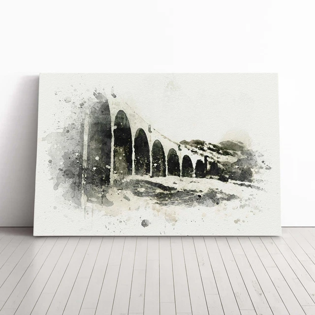 Kna Prints - Poster Glenfinnan Viaduct In Scotland In Abstract Picture ...
