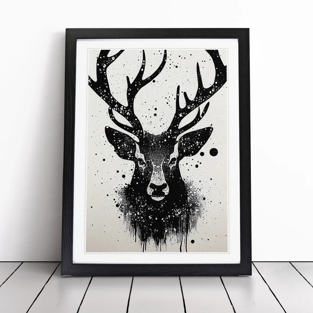Kna Prints - Poster Graffiti Art Stag Picture Poster Decor Living Room ...