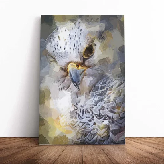 Kna Prints - Poster Hawk Bird In A Golden Light In Abstract Animal ...