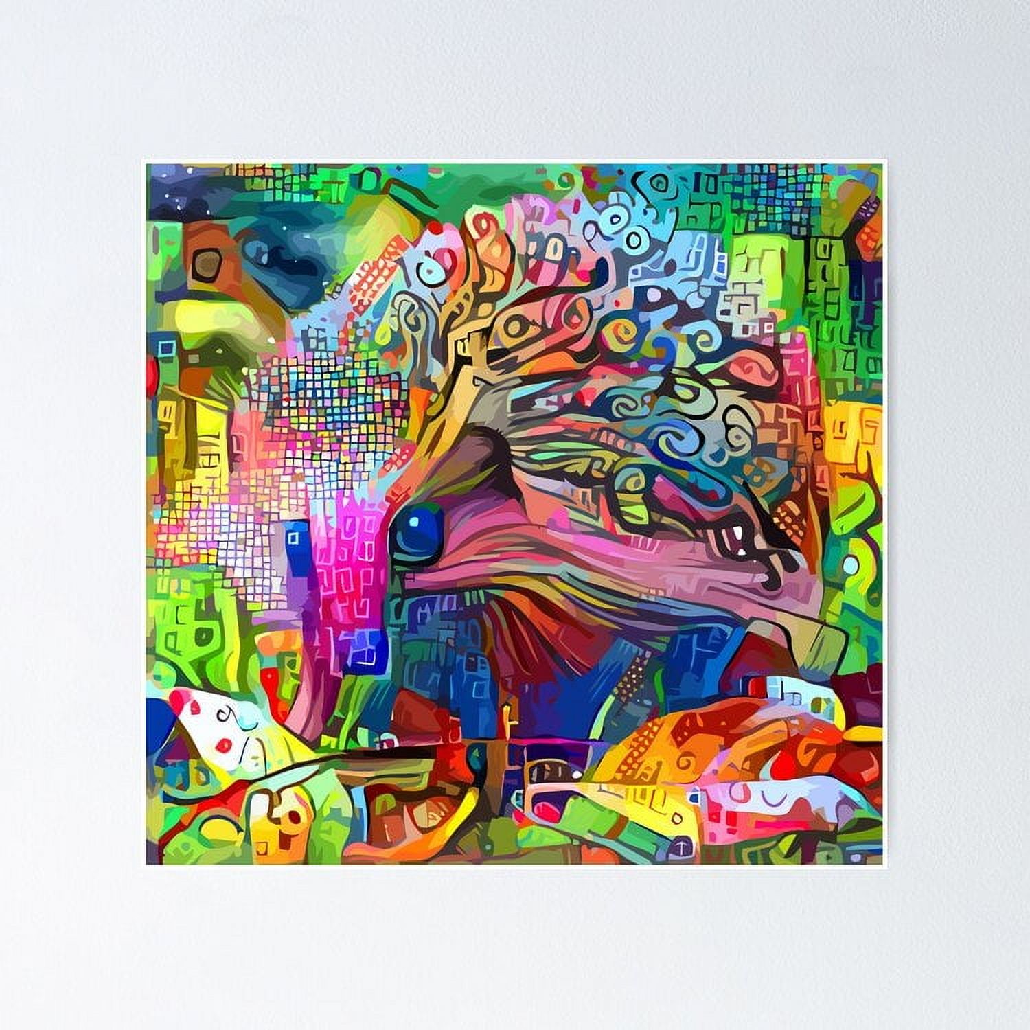 Kna Prints - Poster Hedgehog Modern Art, UNFRAMED-12x18 - Walmart.com