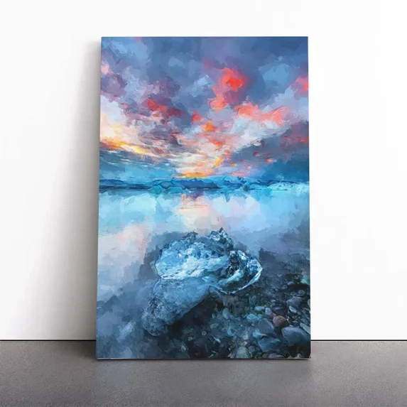 Kna Prints - Poster Iceland View In Abstract Landscape Scenery Nature ...