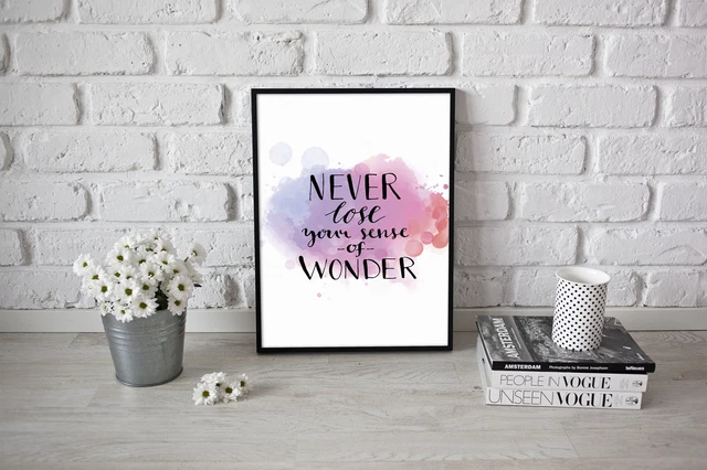 Kna Prints - Poster Inspirational Quote Poster Picture Art Never Lose ...