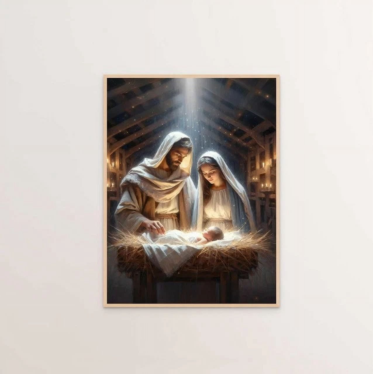 Kna Prints - Poster Jesus Is Born, Christian Painting, Christian ...