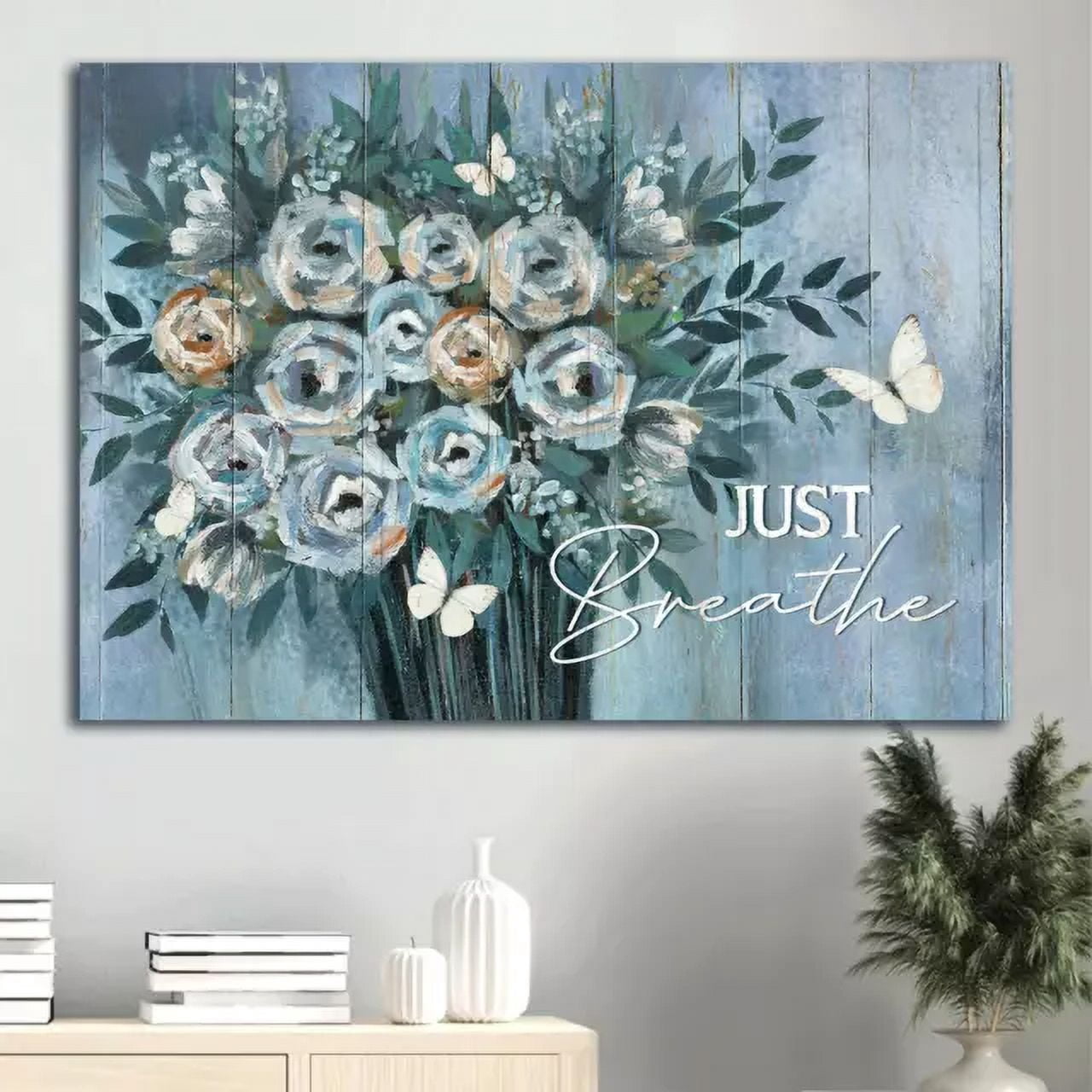 Kna Prints - Poster Jesus Poster - Blue Flower Vase, Watercolor ...