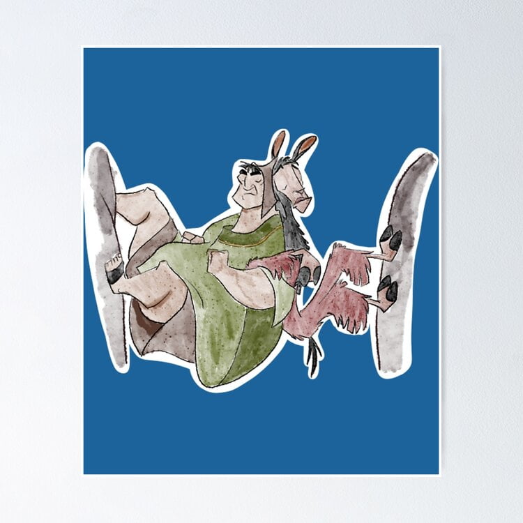 Kna Prints - Poster Kuzco And Pacha Sticker, UNFRAMED-8x12 - Walmart.com