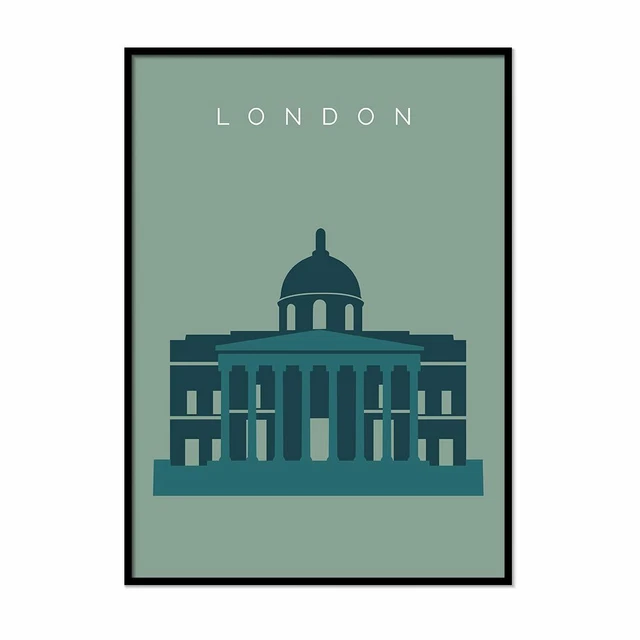 Kna Prints - Poster London Poster National Gallery Landmark Print- Wall ...