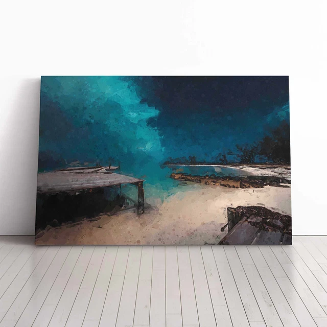 Kna Prints - Poster Midnight At The Bahamas In Abstract Seascape Decor ...