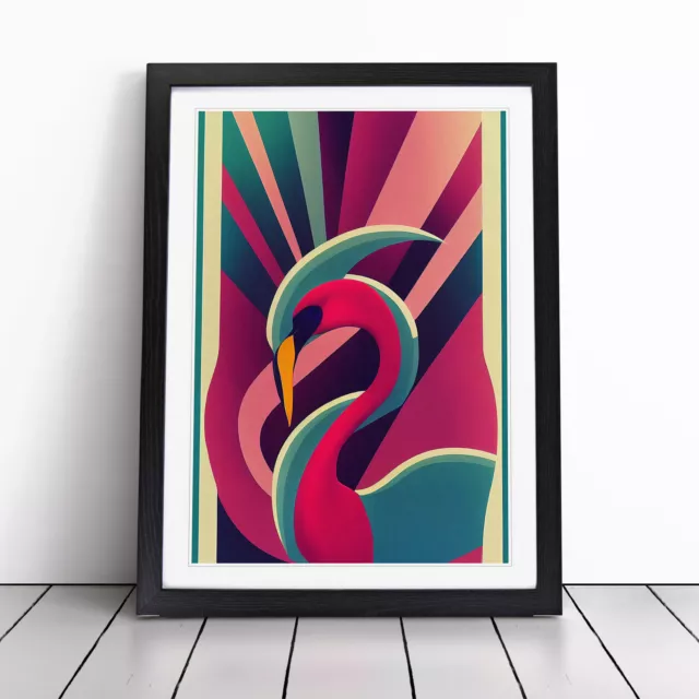 Kna Prints - Poster Modern Flamingo Abstract Picture Poster Decor ...