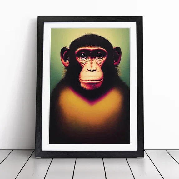 Kna Prints - Poster Monkey Face Picture Poster Decor Living Room ...