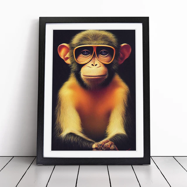 Kna Prints - Poster Monkey In Glasses No.1 Picture Poster Decor ...