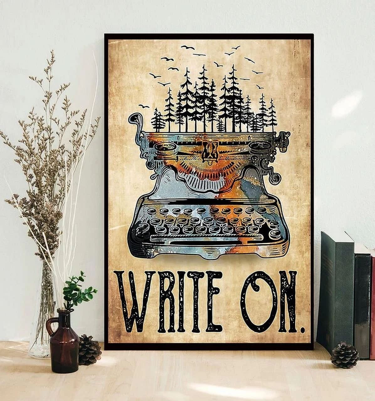 Kna Prints - Poster Nature Typewrite Write On Poster, UNFRAMED-12x18 ...