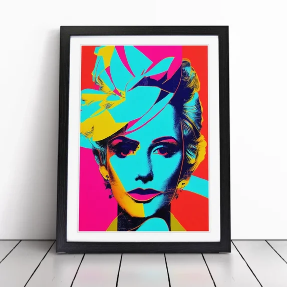 Kna Prints - Poster Neon Pop Art Woman Picture Poster Decor Living Room ...