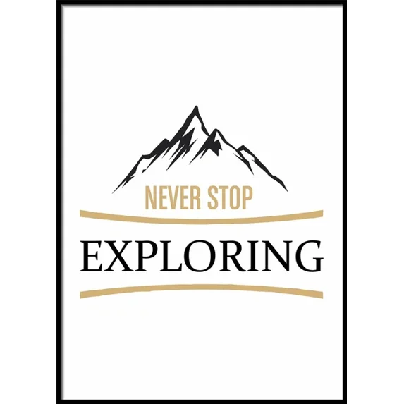 Kna Prints - Poster Never Stop Exploring, Classroom Poster ...