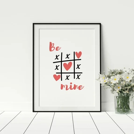 Kna Prints - Poster Noughts And Crosses Style Poster Lovers Print ...