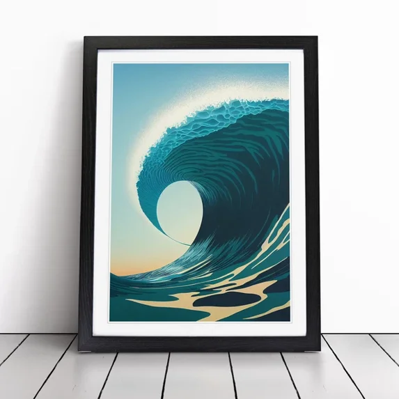 Kna Prints - Poster Ocean Wave At Sunrise No.2 Picture Poster Decor ...