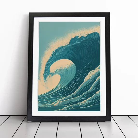 Kna Prints - Poster Ocean Wave No.3 Picture Poster Decor Living Room ...