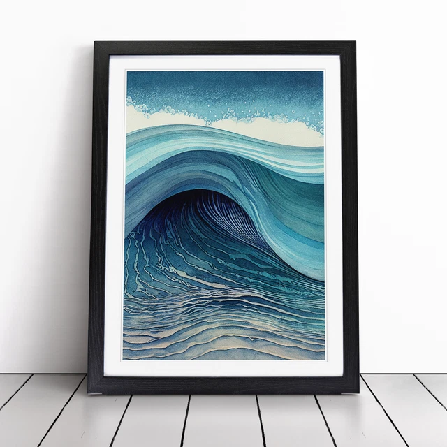 Kna Prints - Poster Ocean Wave Picture Poster Home Decor Living Room ...
