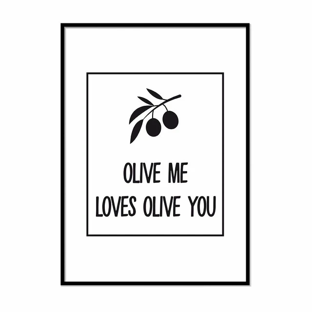 Kna Prints - Poster Olive Me Loves Olive You Dining Room Prints ...