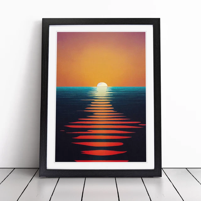Kna Prints - Poster Overwhelming Ocean Sunset Picture Poster Decor ...