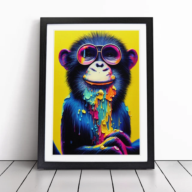 Kna Prints - Poster Paint Drip Monkey No.3 Picture Poster Decor ...