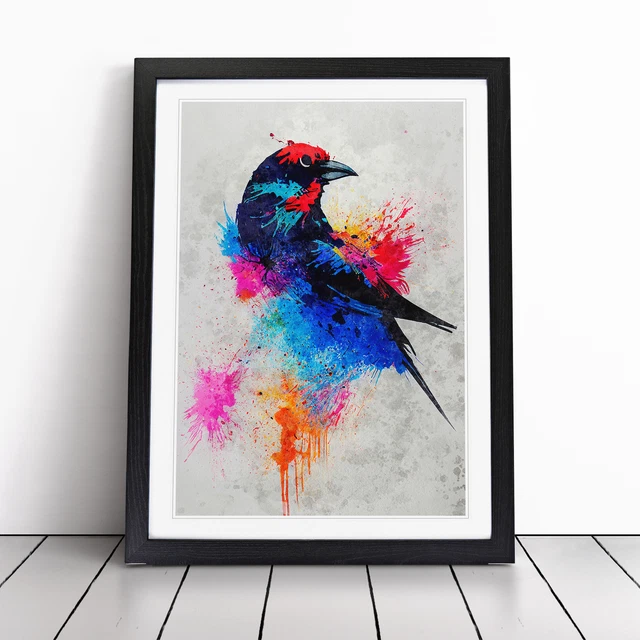 Kna Prints - Poster Paint Splash Bird No.3 Picture Poster Decor ...