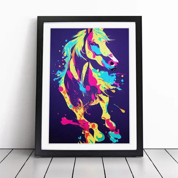Kna Prints - Poster Paint Splash Horse No.1 Abstract Picture Poster ...