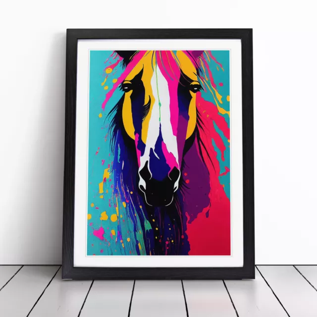 Kna Prints - Poster Paint Splash Horse No.3 Abstract Picture Poster ...