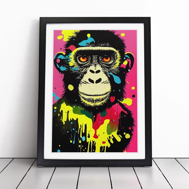 Kna Prints - Poster Paint Splash Monkey No.2 Picture Poster Decor ...