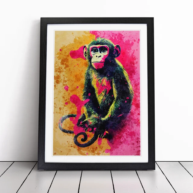 Kna Prints - Poster Paint Splash Monkey No.3 Picture Poster Decor ...