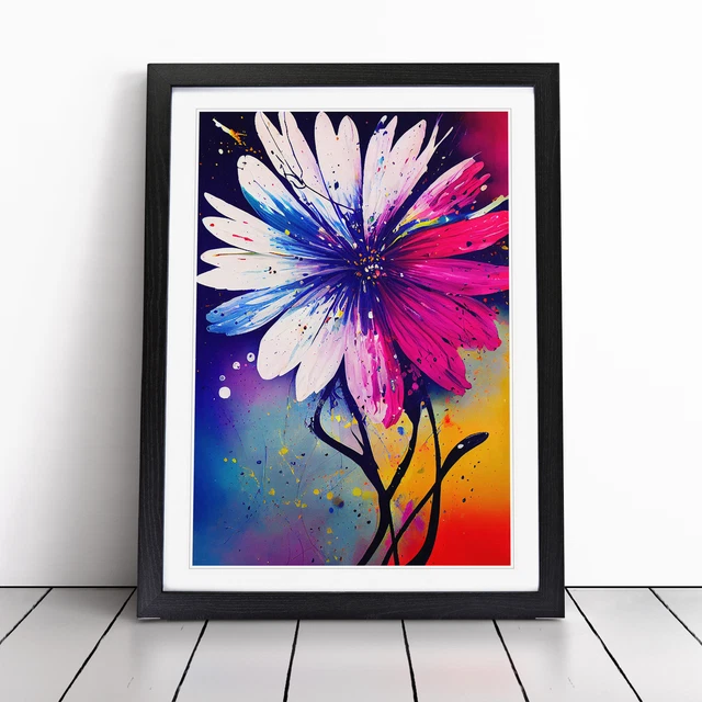 Kna Prints - Poster Paint Splat Flower No.5 Abstract Picture Poster ...