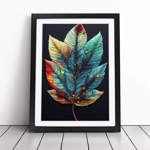 Kna Prints - Poster Painted Leaf No.1 Picture Poster Decor Living Room, UNFRAMED-12x18 - Walmart.com