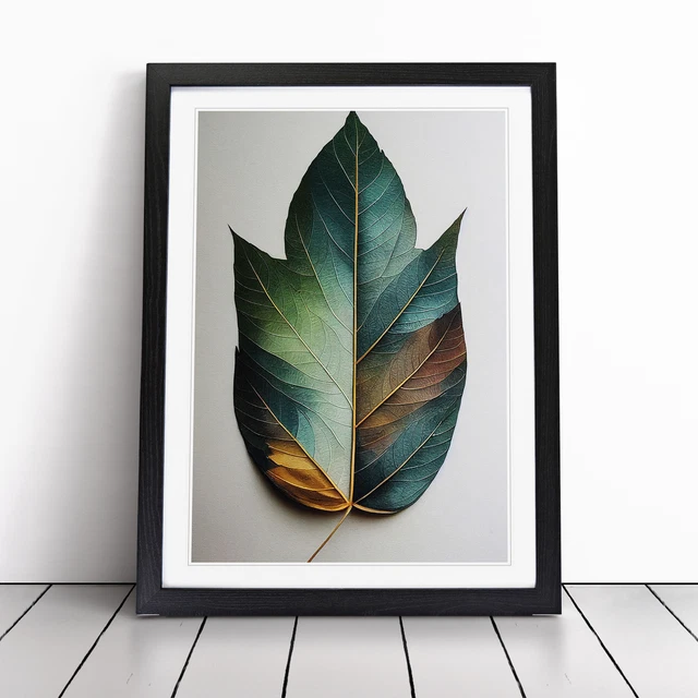 Kna Prints - Poster Painted Leaf No.2 Picture Poster Decor Living Room ...