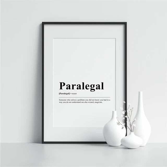 Kna Prints - Poster Paralegal Funny Dictionary Definition Print House ...