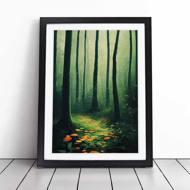 Kna Prints - Poster Path In The Forest Picture Poster Decor Living Room ...