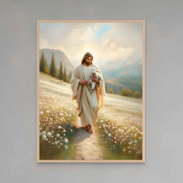 Kna Prints - Poster Peaceful Walk Christian Art Prints Jesus Shepherd ...