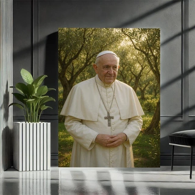 Kna Prints - Poster Pope Francis Garden Portrait Poster, Pastoral ...