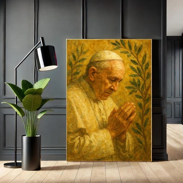 Kna Prints - Poster Pope Francis Prayer Poster Wall Art, Golden ...
